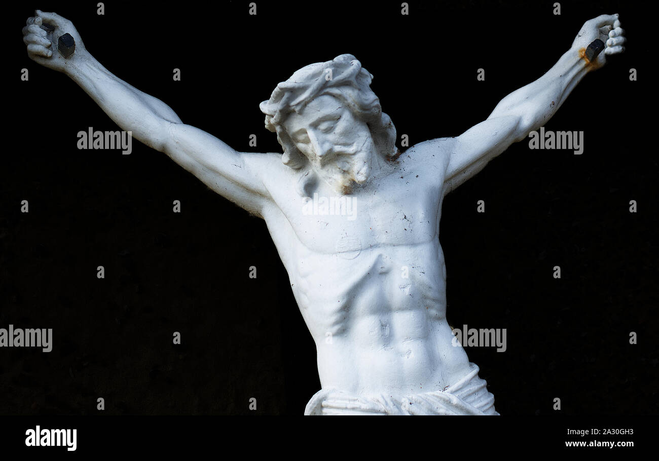 Crucifixion jesus christ old wooden -Fotos und -Bildmaterial in hoher Auflösung – Alamy