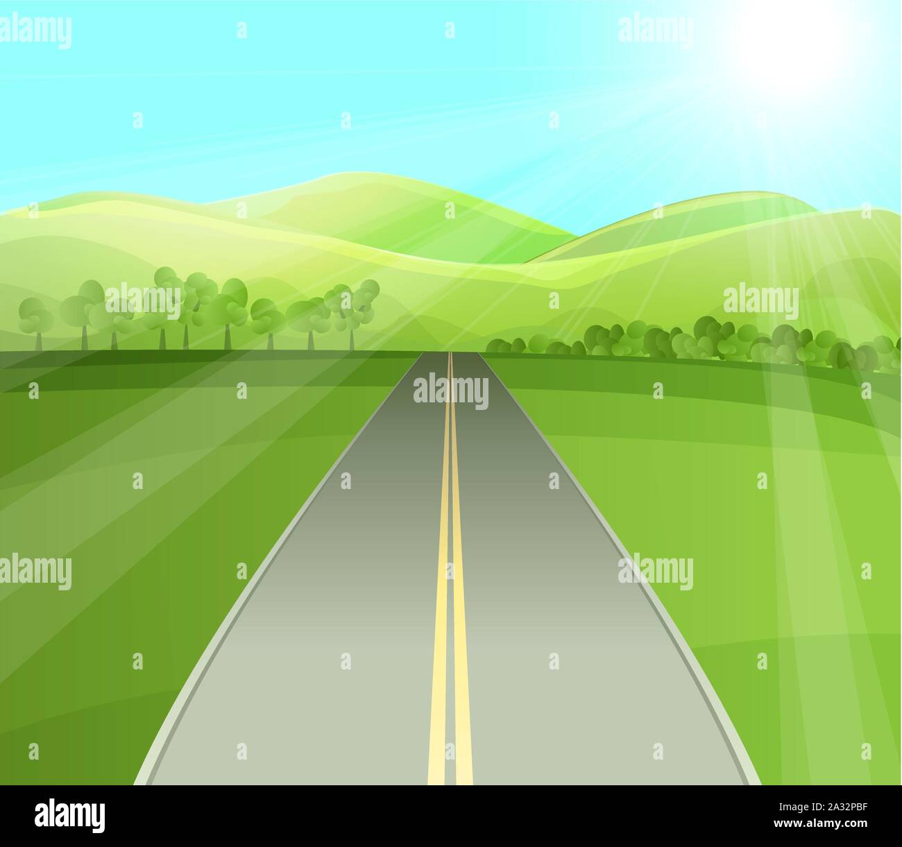 Cartoon autobahn straße Stock-Vektorgrafiken kaufen - Alamy