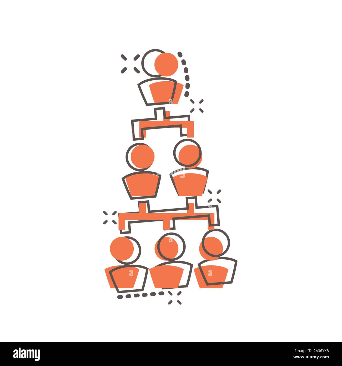 Vektor cartoon Menschen Corporate Organization Chart Symbol im Comic ... Vektor cartoon Menschen Corporate Organization Chart Symbol im Comic ...