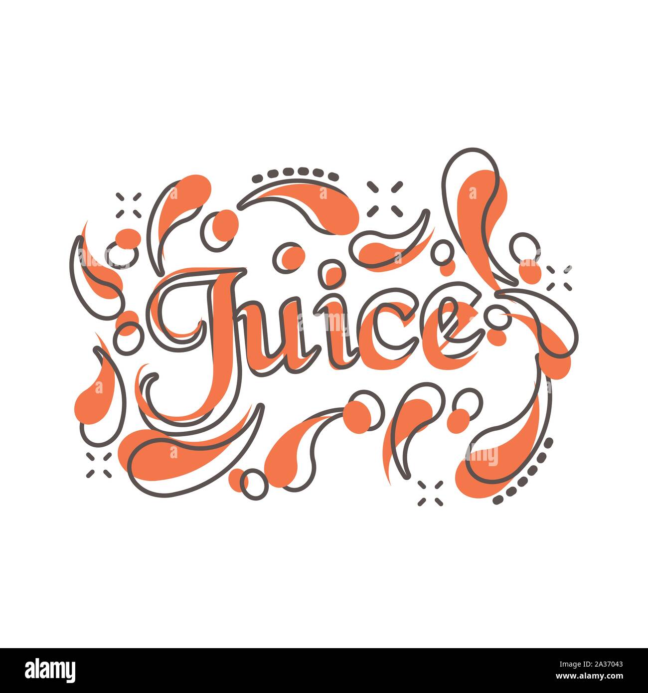 Vektor cartoon Saft Symbol im Comic-stil. Saft trinken Abbildung ...