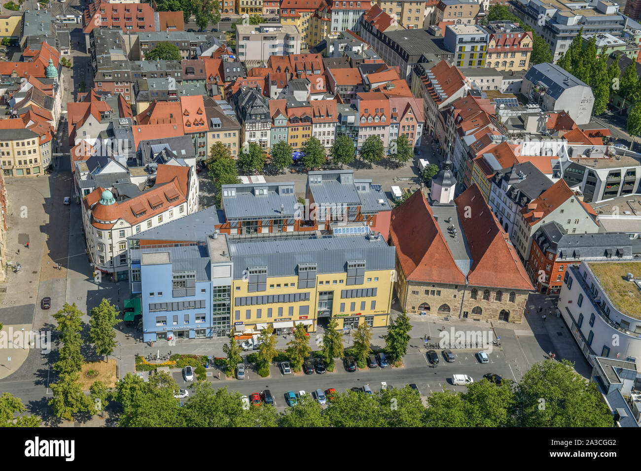 Altstadt mit Marktplatz, Altes Rathaus, Jena, Thüringen, Deutschland ...