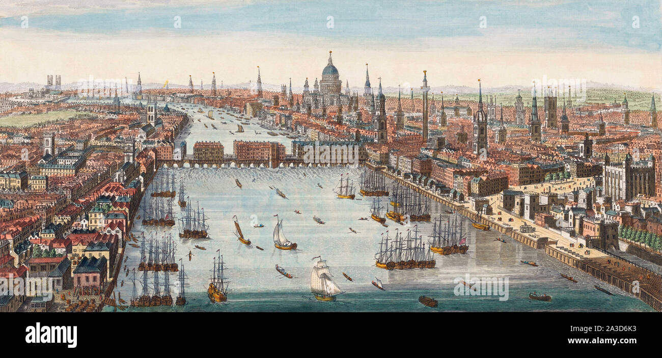 Eine allgemeine ansicht die alte london brücke -Fotos und -Bildmaterial ...