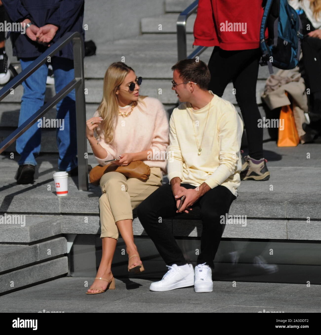 Mailand, Mario Gotze und Frau Ann Kathrin Brommel Mario Gotze ...