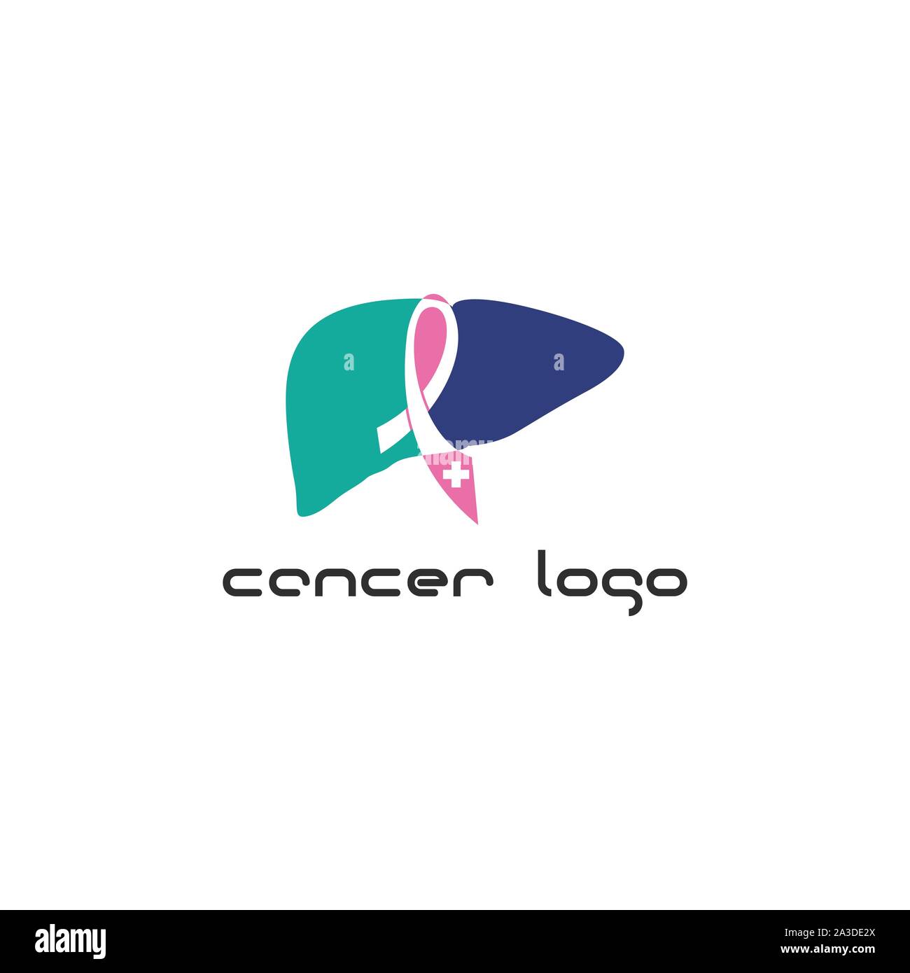 Vektor Leber Symbol Flachbild-Logo, menschliche Gesundheit Krankheit ...