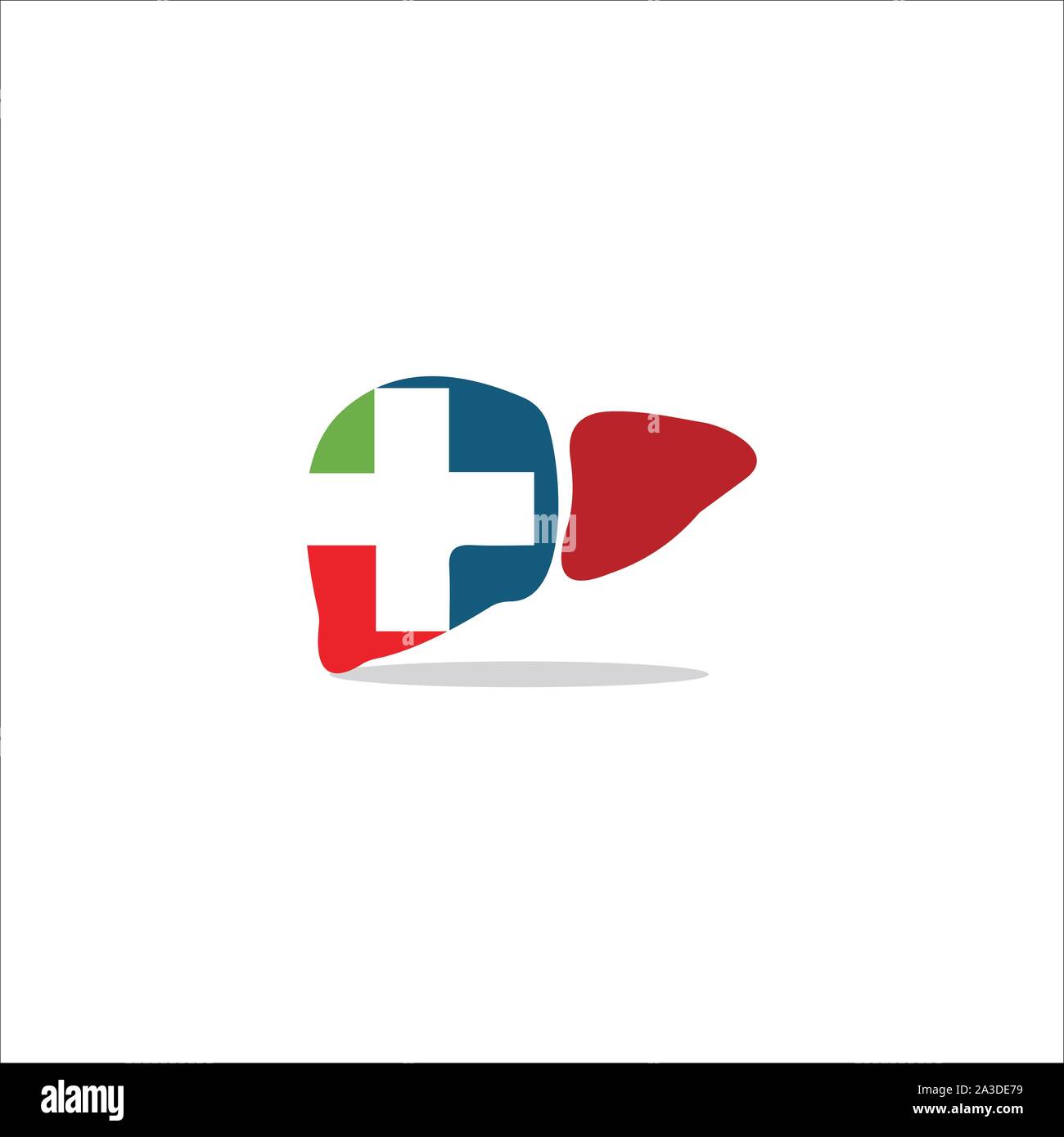 Vektor Leber Symbol Flachbild-Logo, menschliche Gesundheit Krankheit ...