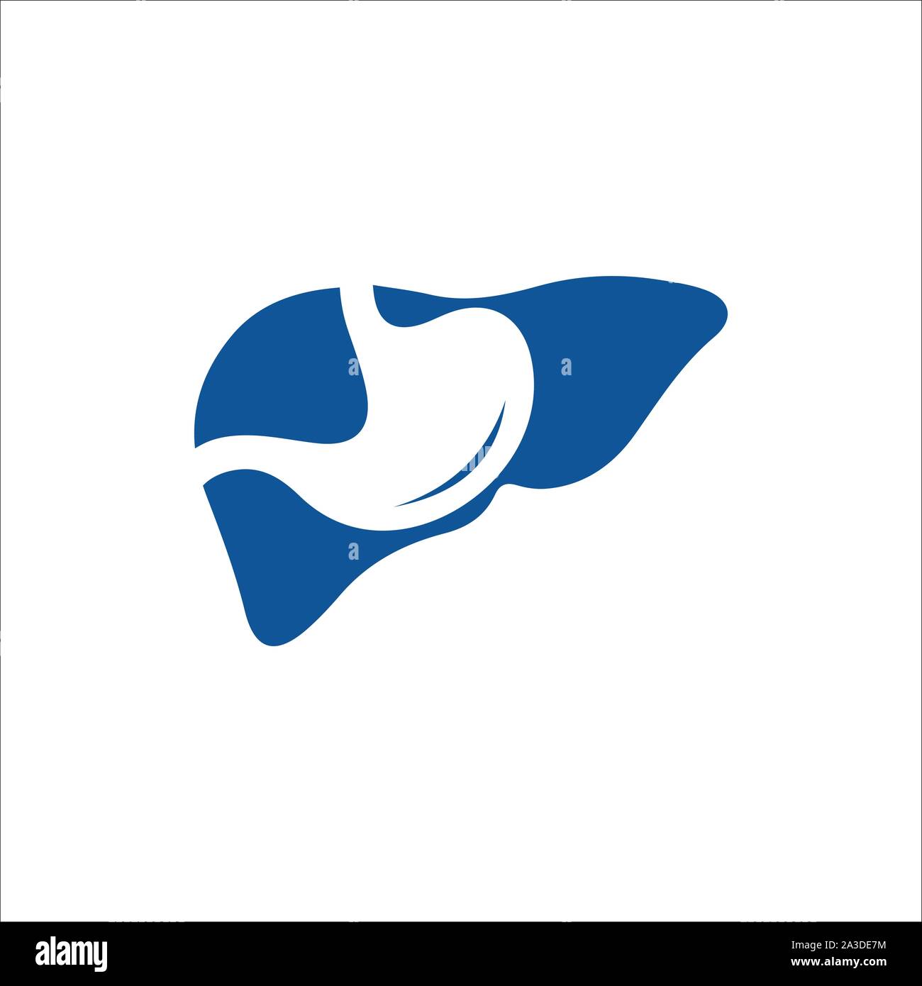 Vektor Leber Symbol Flachbild-Logo, menschliche Gesundheit Krankheit ...