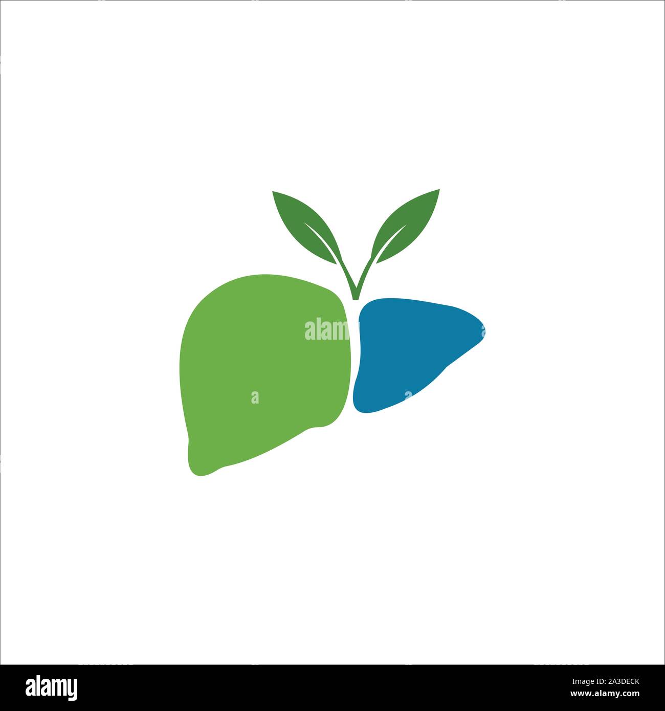 Vektor Leber Symbol Flachbild-Logo, menschliche Gesundheit Krankheit ...