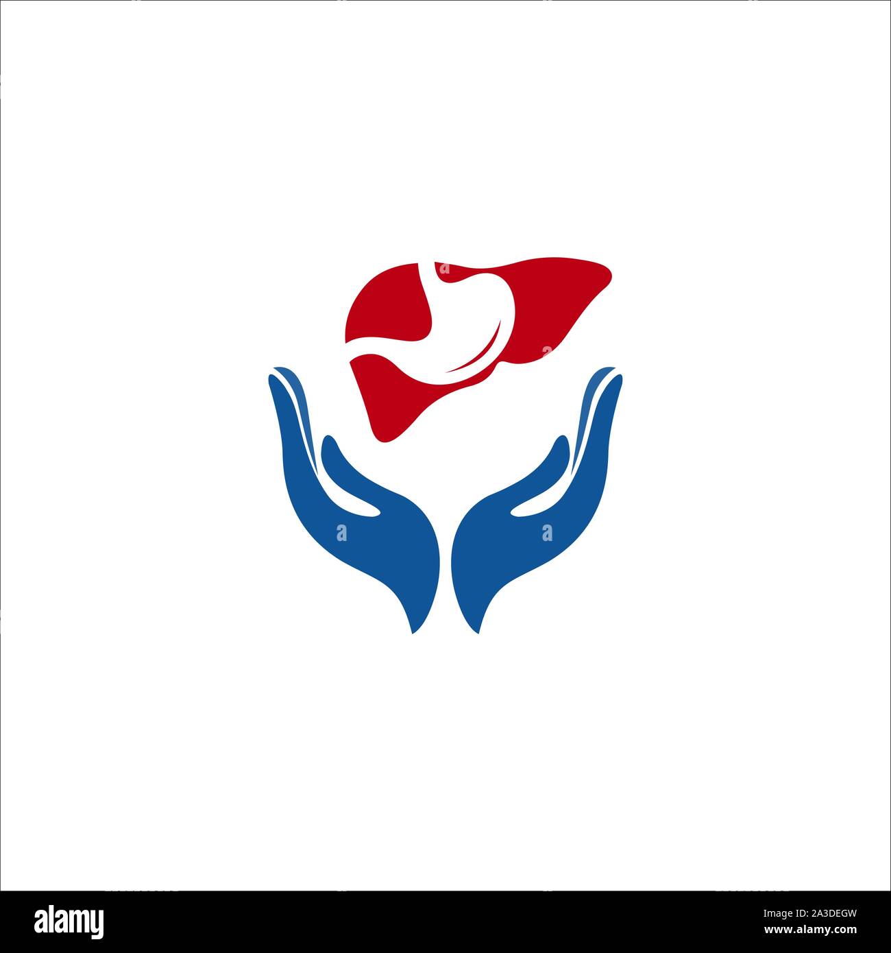 Vektor Leber Symbol Flachbild-Logo, menschliche Gesundheit Krankheit ...
