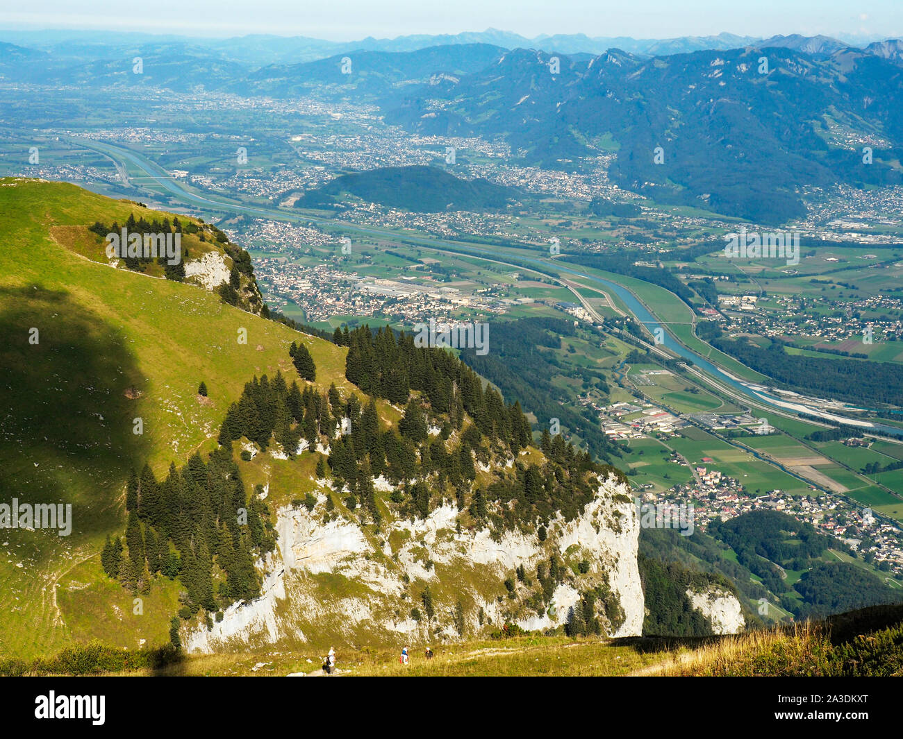 Kamor aus der Sicht vom Hohen Kasten im Alpstein in Appenzell ...