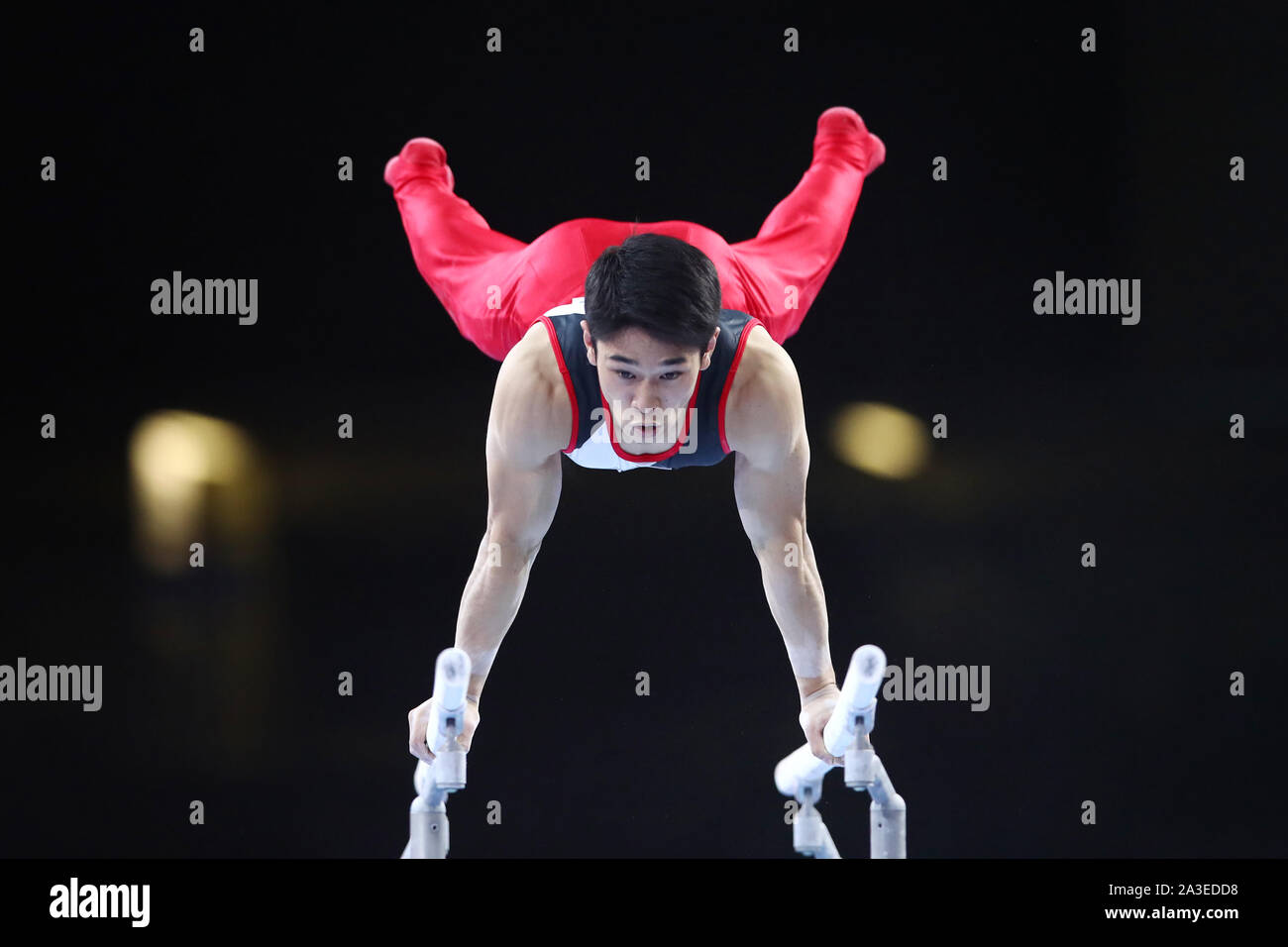 Stuttgart, Deutschland. 7 Okt, 2019. Wataru Tanigawa (JPN) Turnen: Die ...