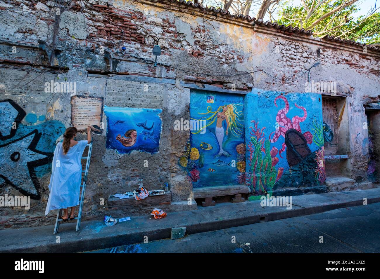 Street Art Fresken Stockfotos und -bilder Kaufen - Alamy