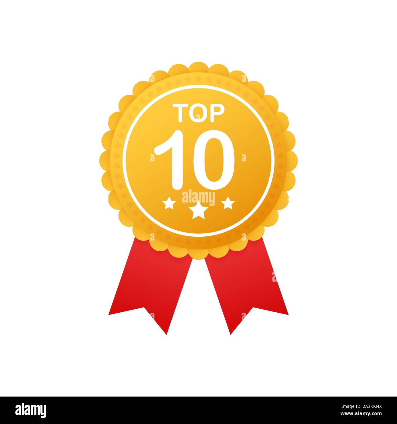 Top 10 rating Abzeichen. Top ten Abzeichen, Symbole, Stempel. Vector ...