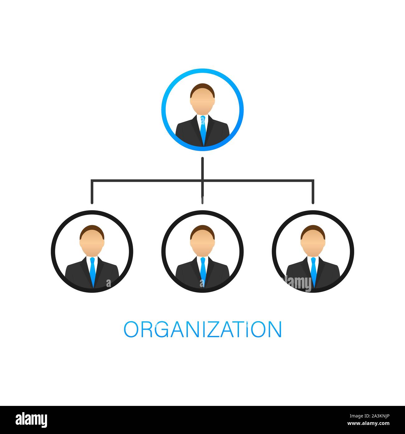 Organigramm. Organisationsstruktur. Wirtschaft und Handel. Teamarbeit ...