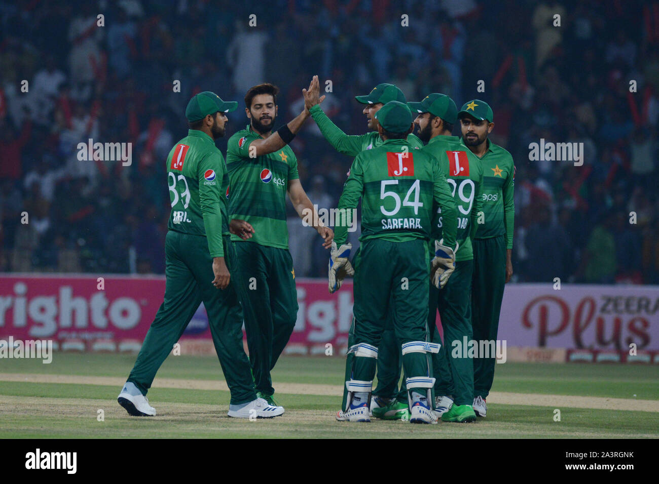 Lahore, Pakistan. 09 Okt, 2019. Ein Blick auf die dritte und letzte ...