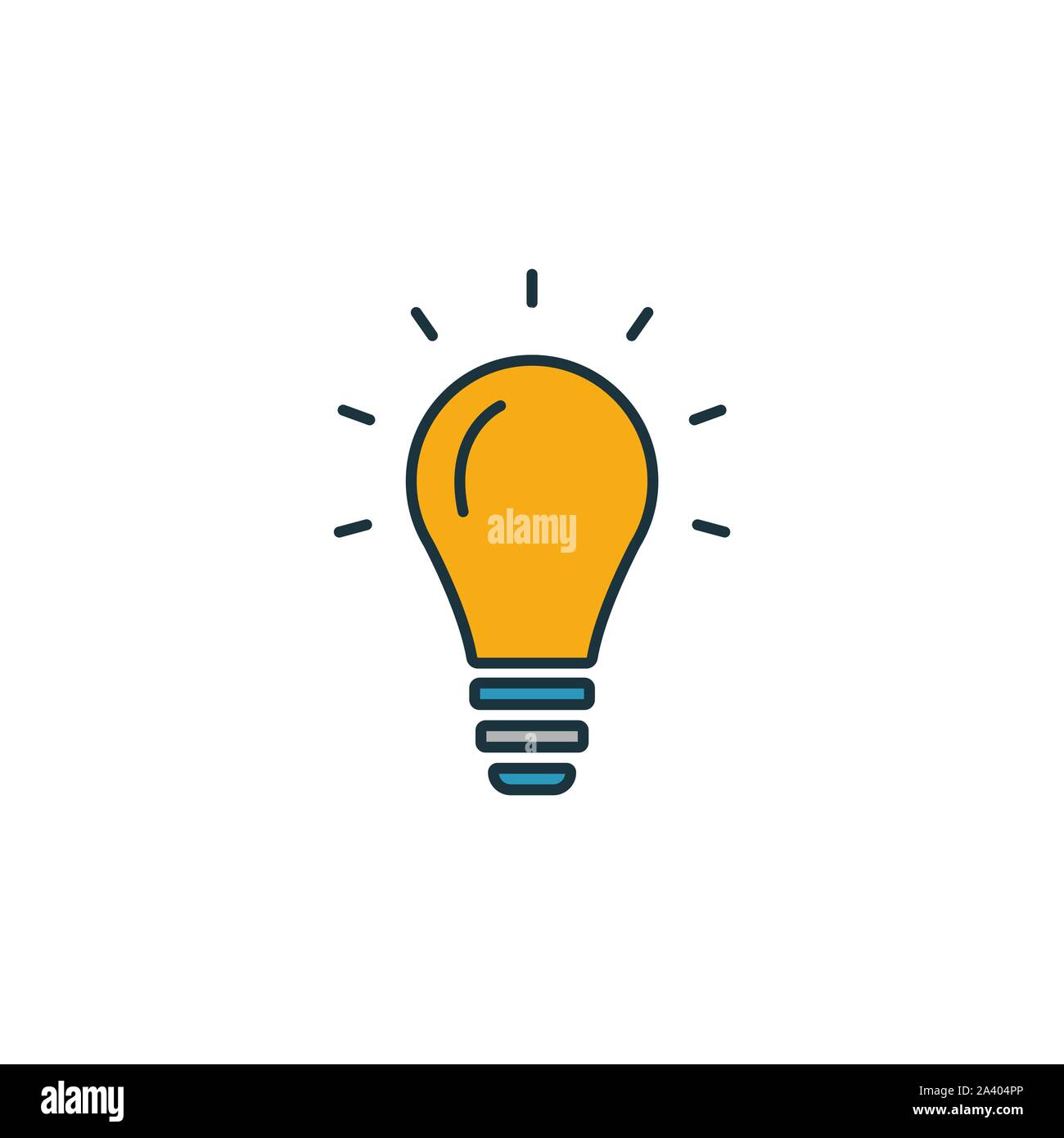 Kreativität Symbol. Umrisse gefüllt kreative Anklicken von Business ...