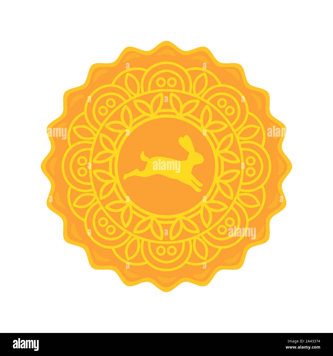 Mondkuchen symbol Stock-Vektorgrafiken kaufen - Alamy