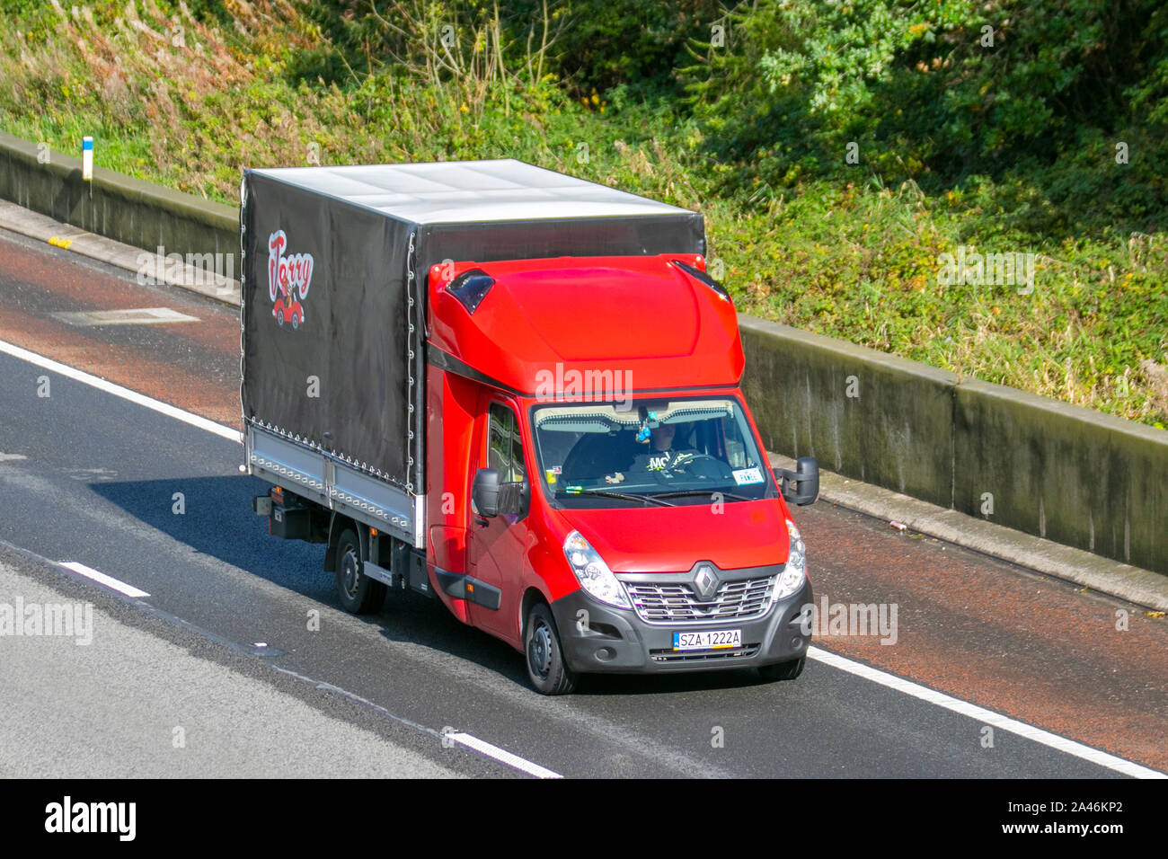 Ausländische französische Lkw, Spedition, Lkw, Transport, Lastwagen ...