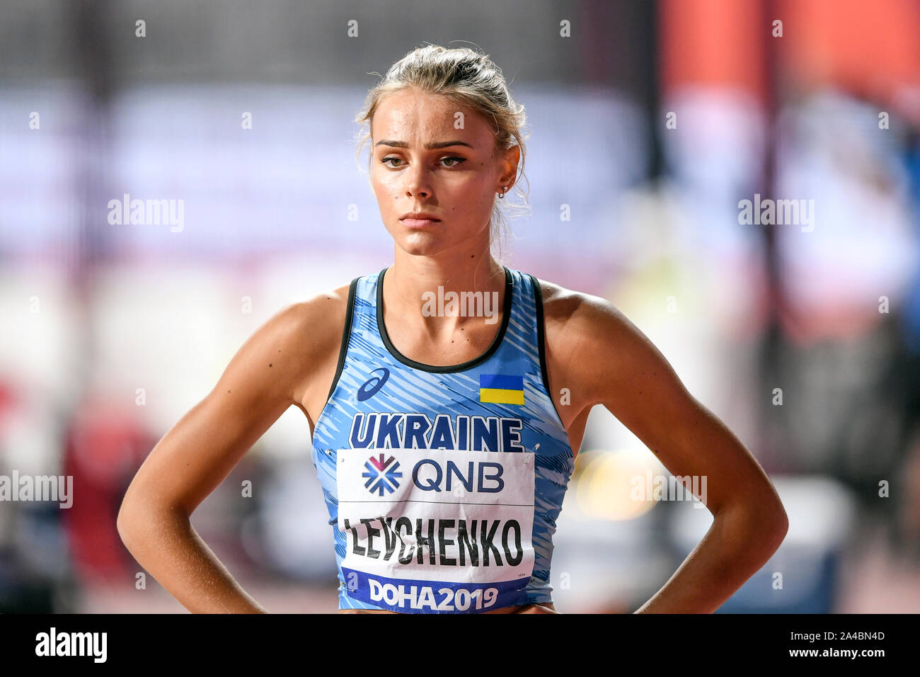 Julija Lewtschenko (Ukraine). High Jump Frauen Finale. IAAF ...