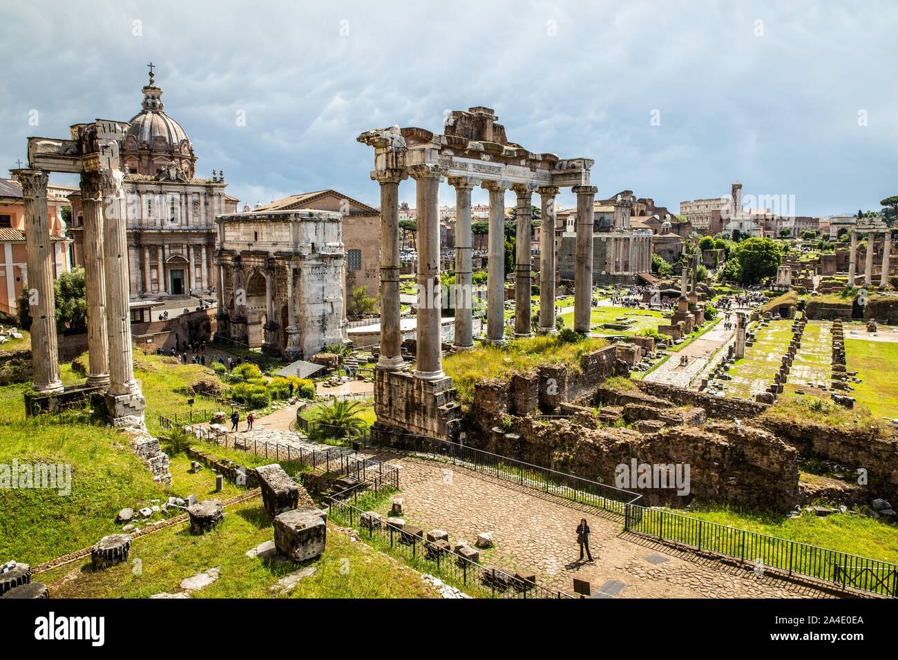 SANTI LUCA E MARTINA KIRCHE, BOGEN DES SEPTIMIUS SEVERUS, ARCO DI ...