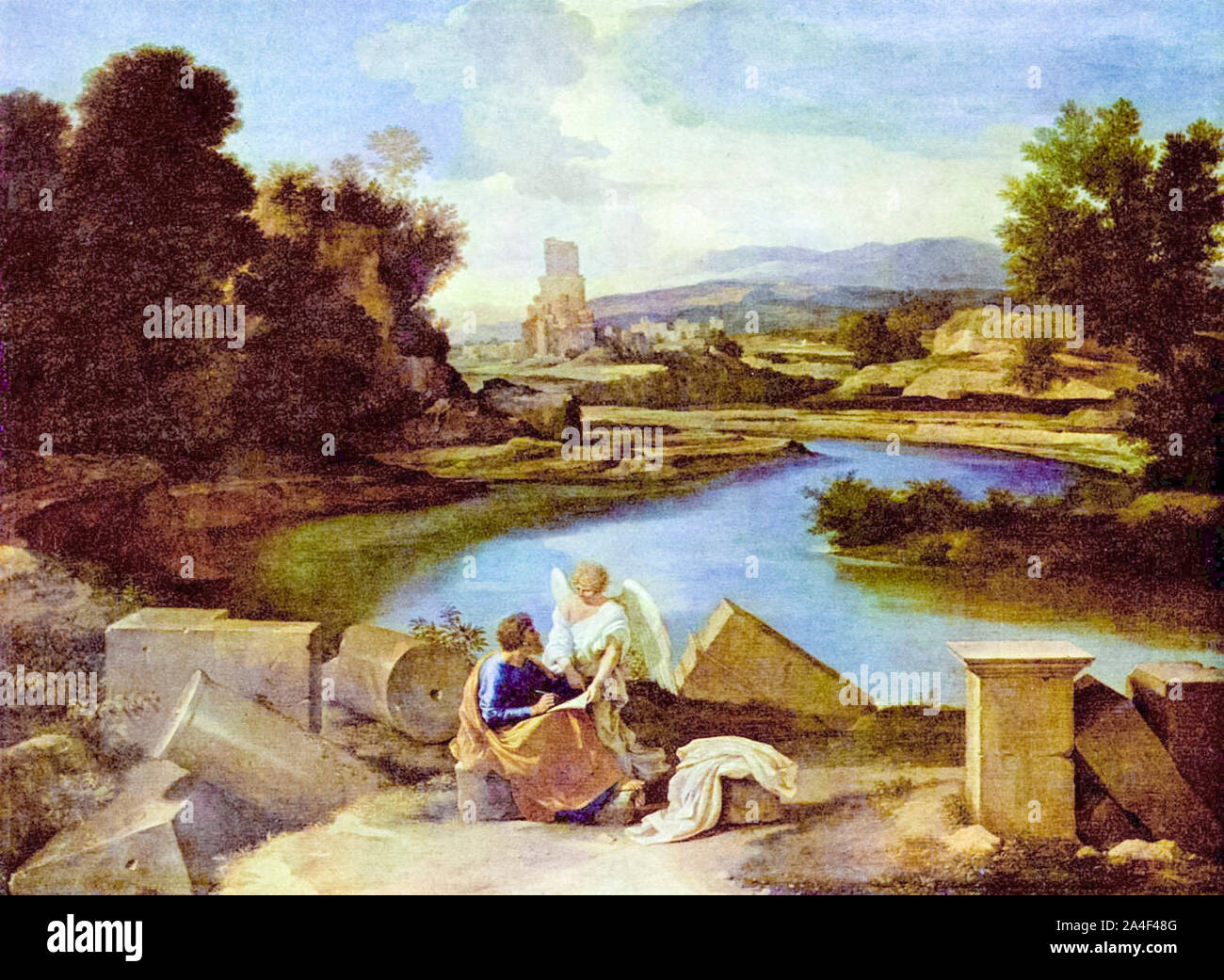 Landschaft mit dem heiligen matthew und dem engel -Fotos und ...
