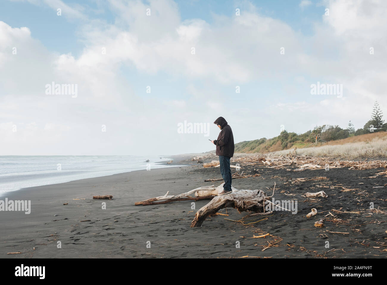 Ein Mann Strand Stockfotos und -bilder Kaufen - Alamy