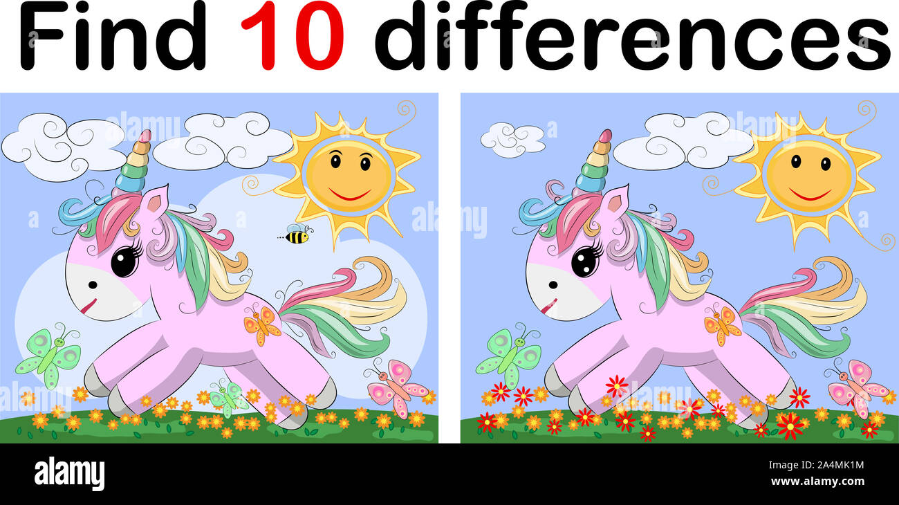 Unterschiede finden einhorn -Fotos und -Bildmaterial in hoher Auflösung – Alamy