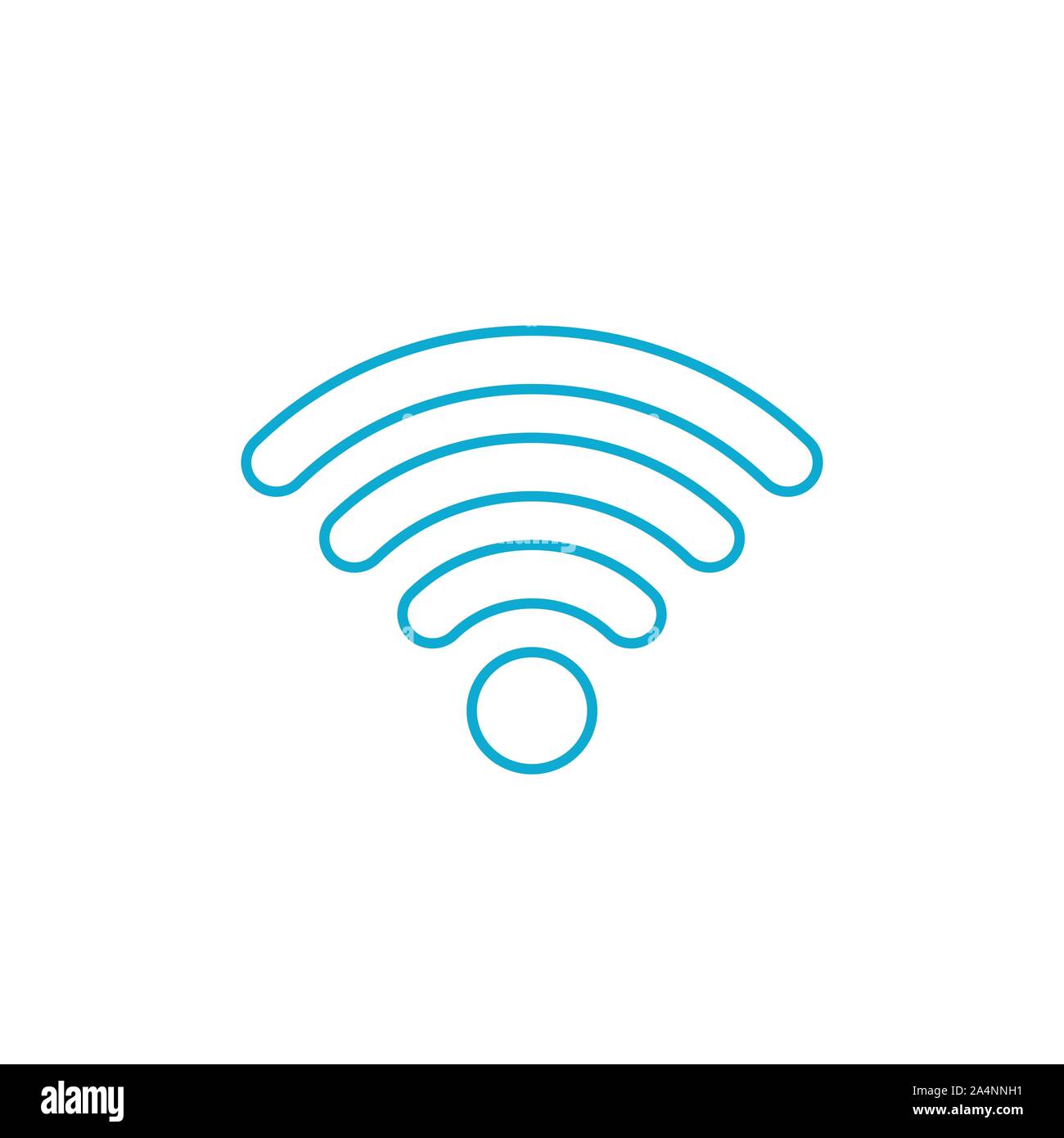 Linear WLAN-Zeichen oder Symbol Symbol für Infografik, Website oder App ...