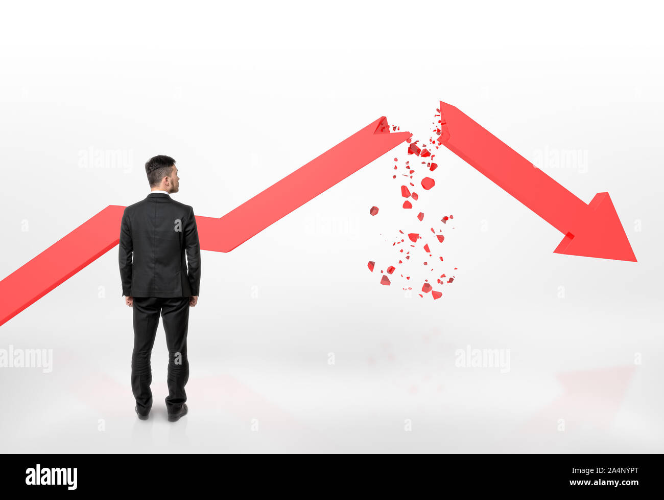 Falling graph -Fotos und -Bildmaterial in hoher Auflösung – Alamy