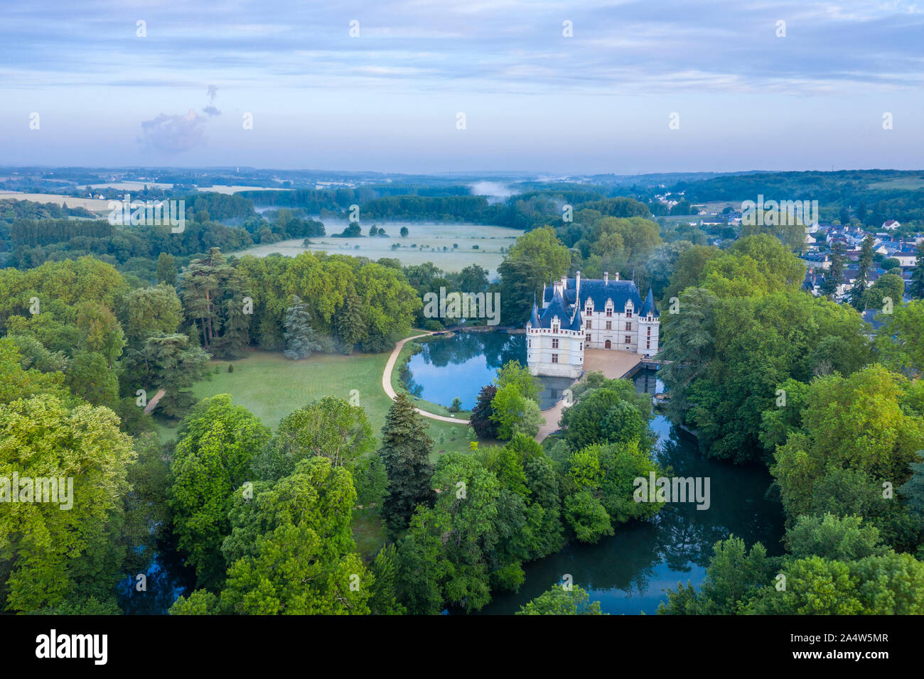 Frankreich, Indre et Loire, Loire Tal als Weltkulturerbe von der UNESCO, Azay-le-Rideau, Park ...