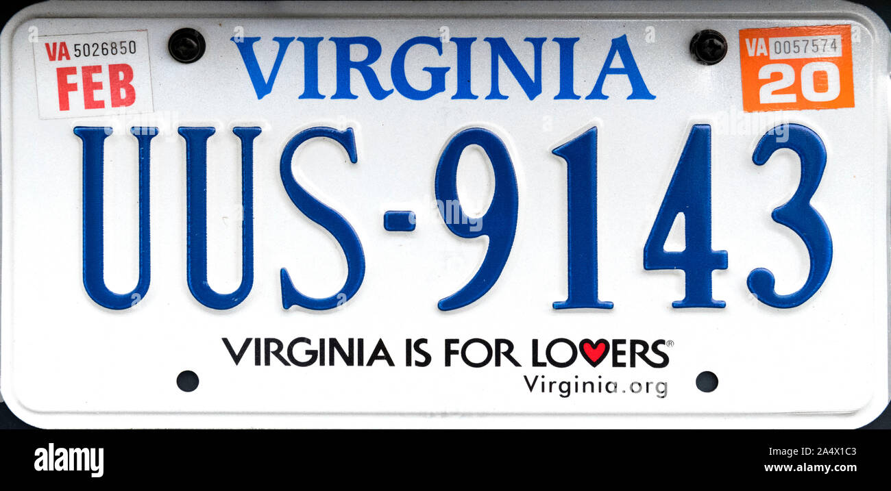 Us License Plate Stockfotos und -bilder Kaufen - Alamy
