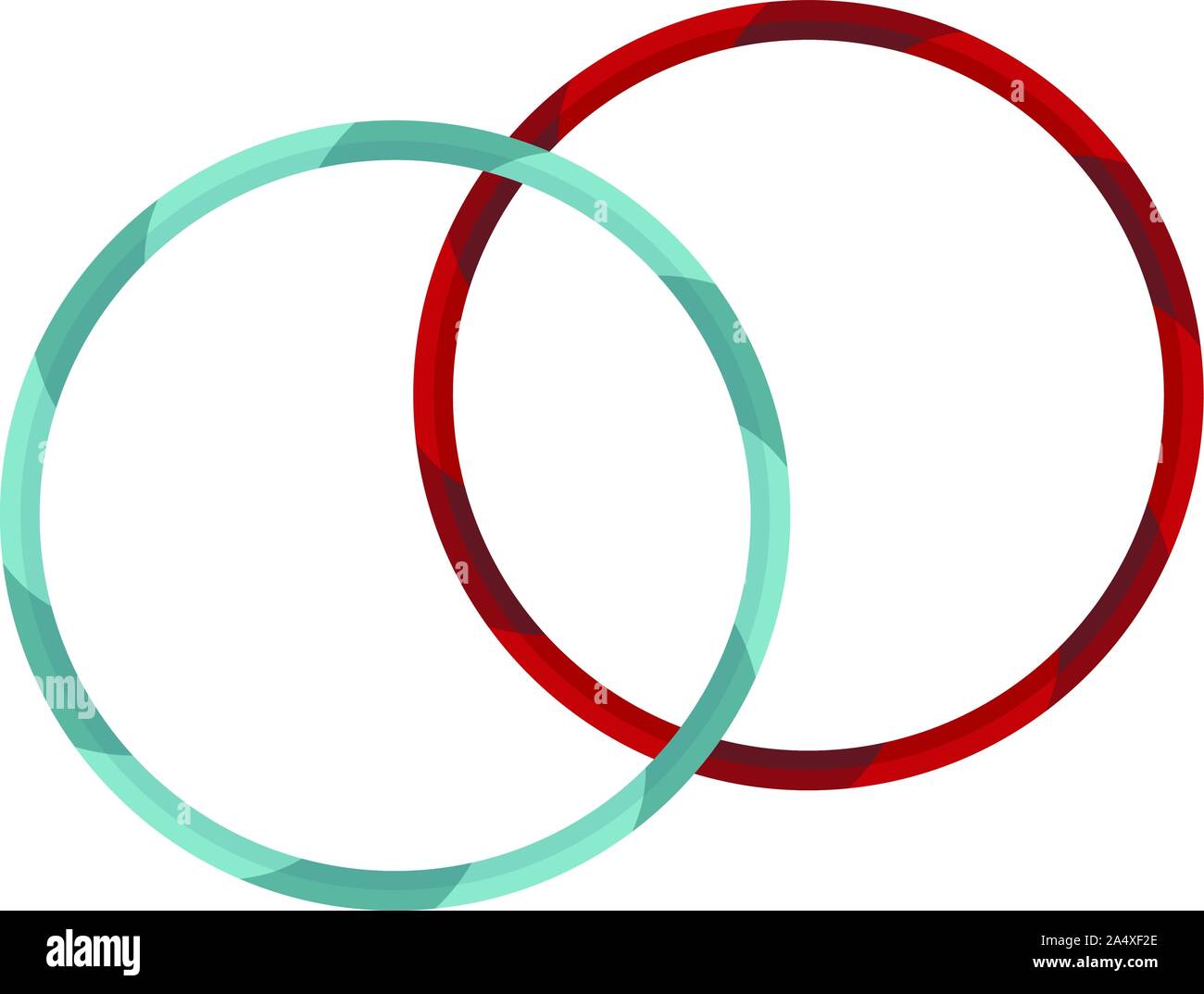 Rhythmische Gymnastik hoop Symbol. Flache Darstellung der rhythmischen ...