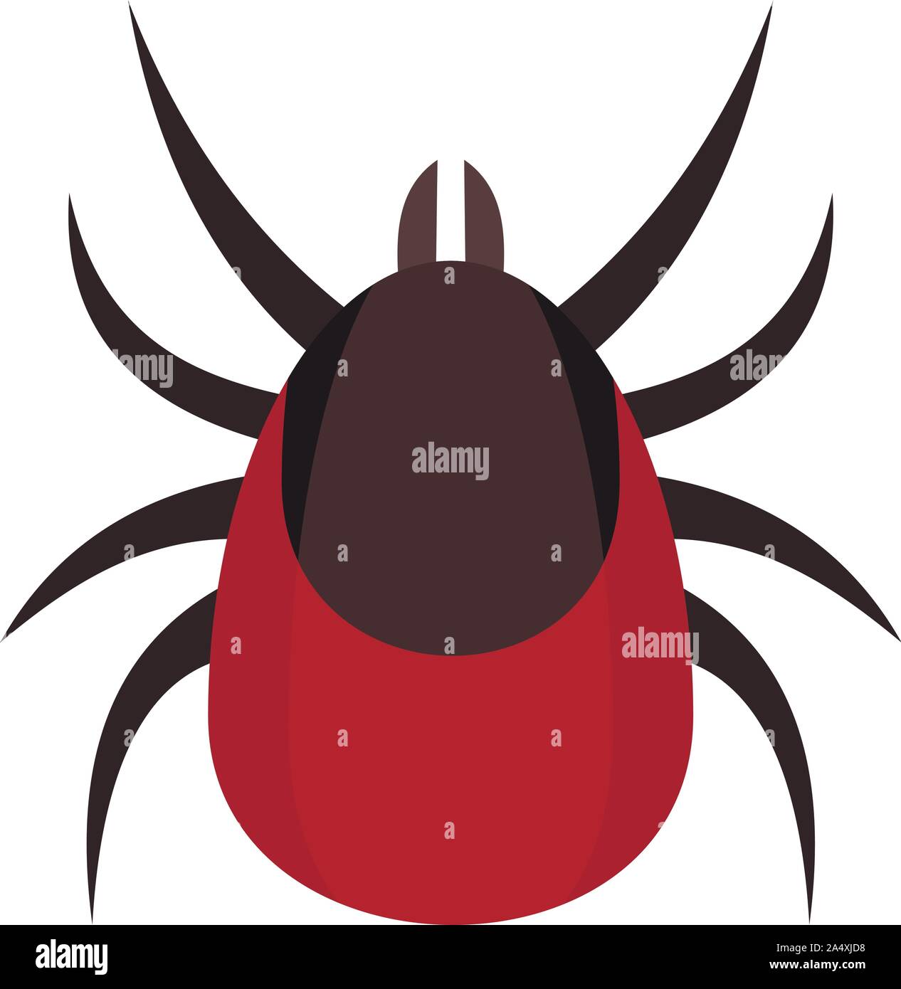 Allergie Milben Symbol. Flache Darstellung der Allergie Milben vektor ...