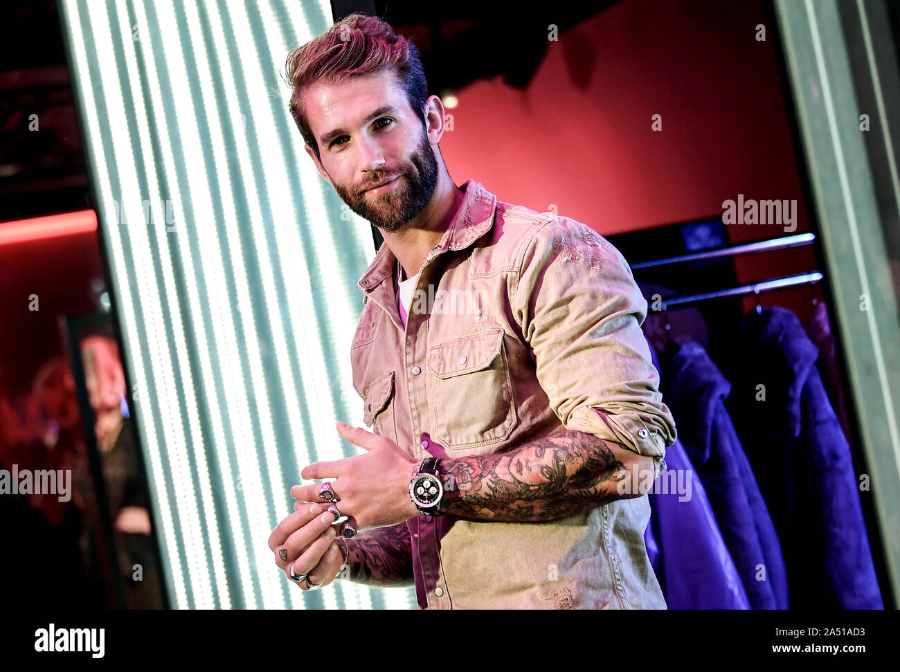 Berlin, Deutschland. 17 Okt, 2019. Andre Hamann, Modell bei der ...