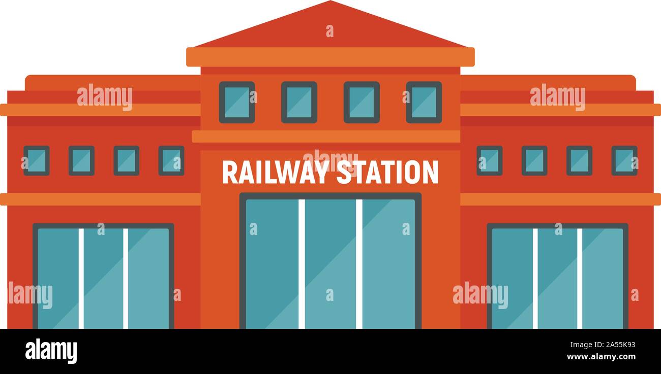 Bahnhof Symbol. Flache Darstellung der Bahnhof vektor Symbol für Web ...