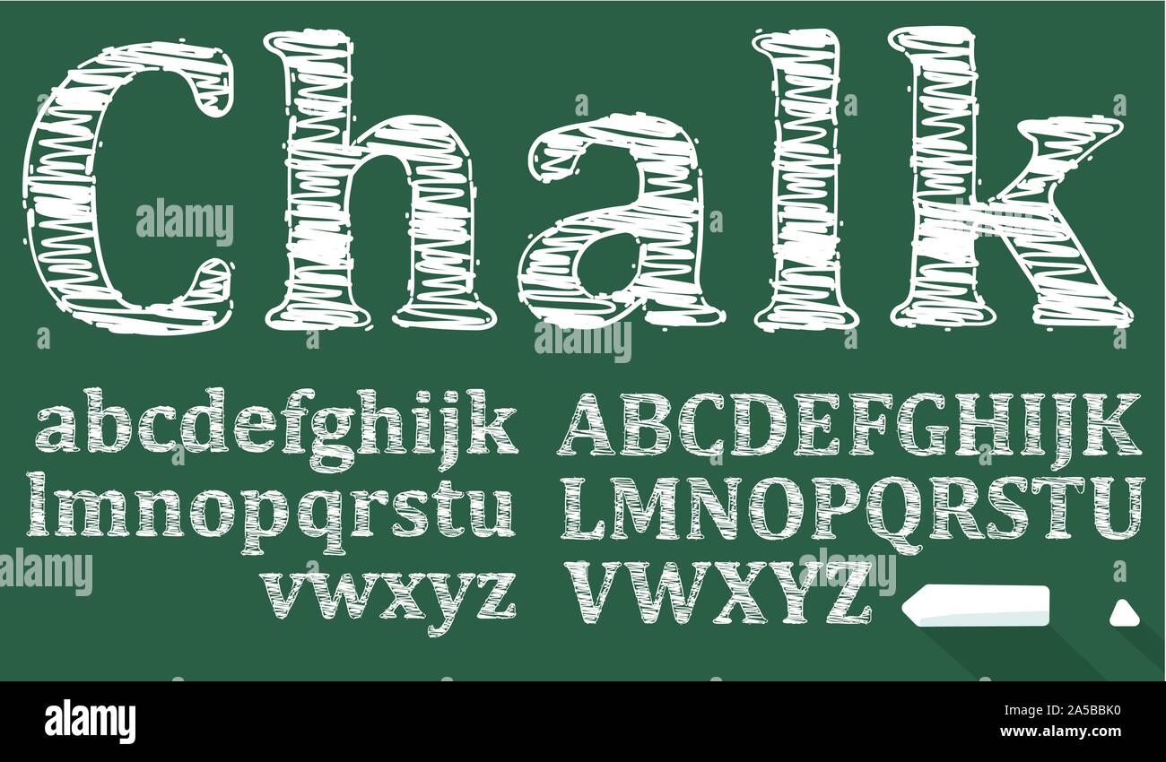 Kreide schriftart -Fotos und -Bildmaterial in hoher Auflösung – Alamy