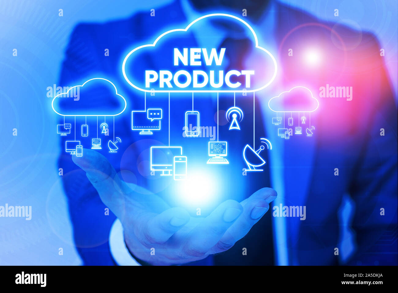 Handschrift text Neues Produkt. Konzeptionelle foto Waren und ...