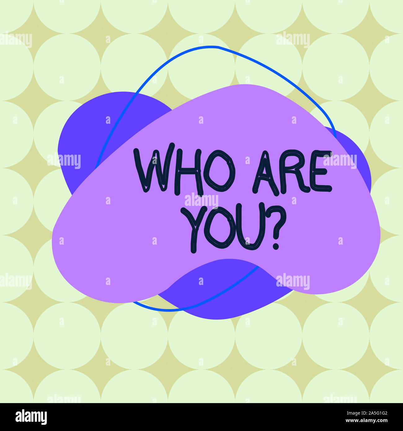 Wort schreiben Text Wer sind Sie Frage. Business foto Präsentation über ...