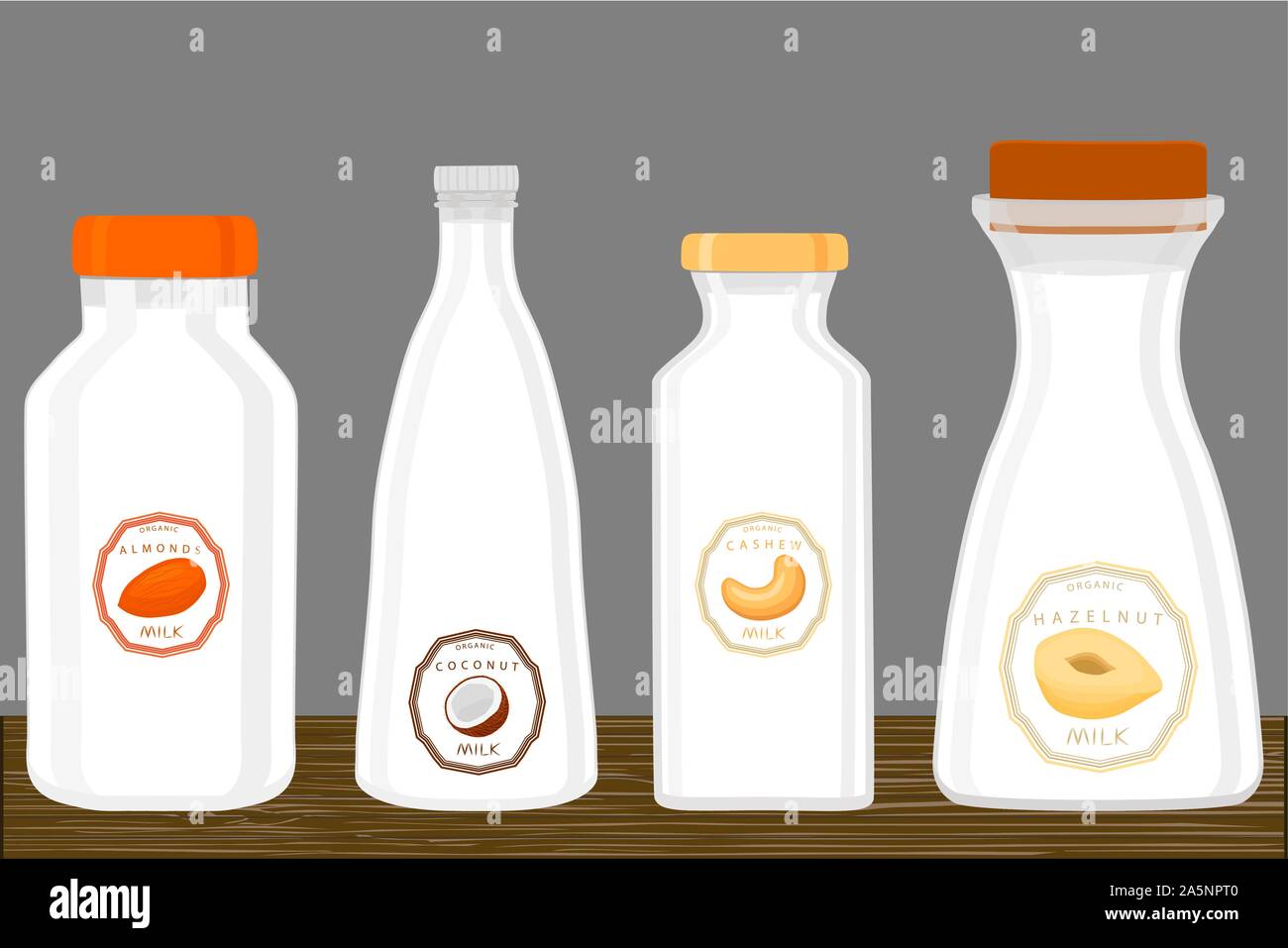 Types of milk -Fotos und -Bildmaterial in hoher Auflösung – Alamy