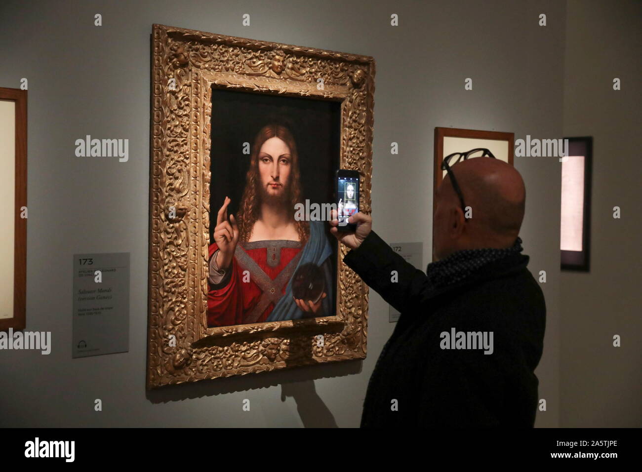 Leonardo Da Vinci Salvator Mundi Stockfotos und -bilder Kaufen - Alamy