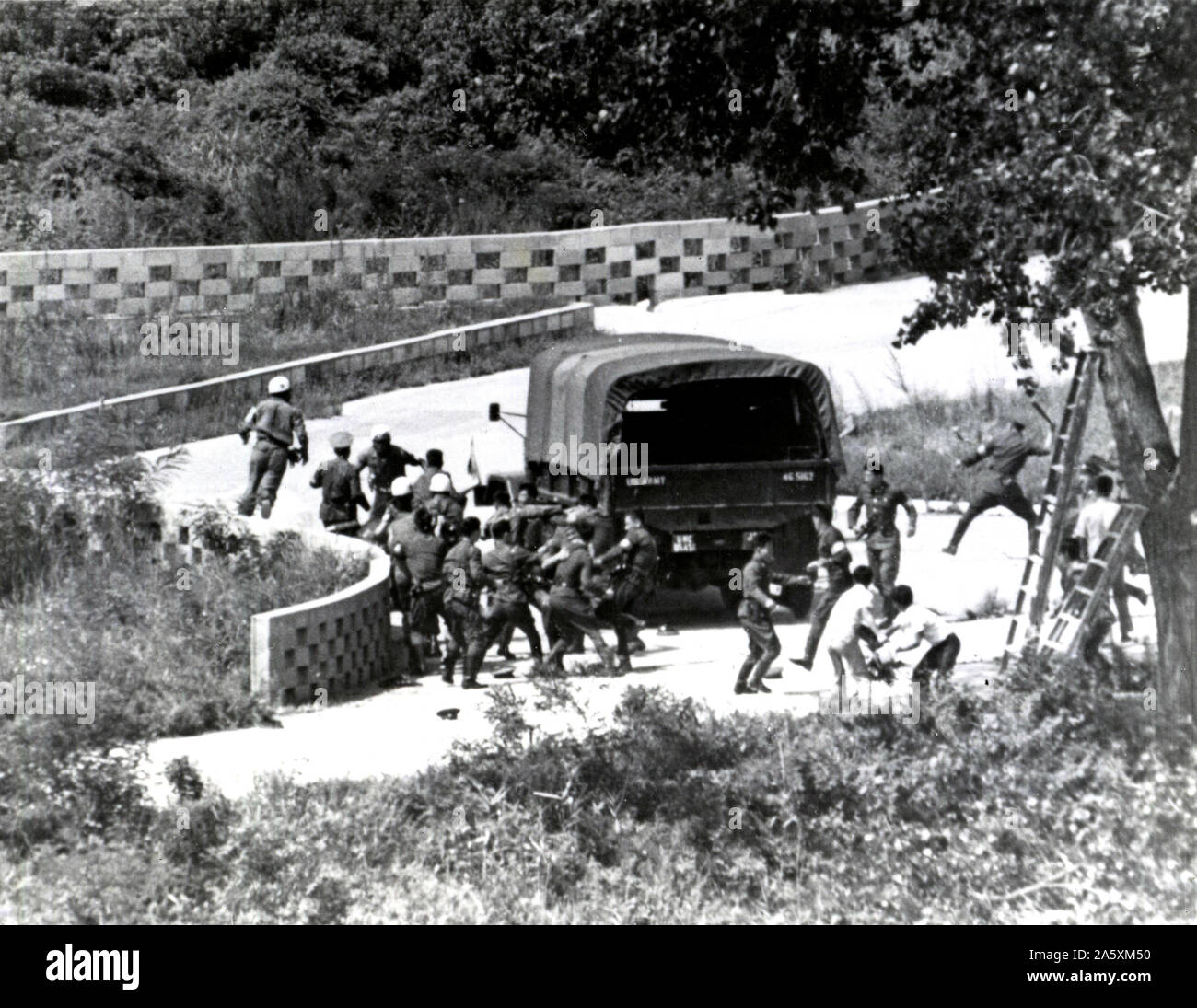 Panmunjon, Korea. Baum- Vorfall 18. August 1976, am Joint Security Area ...