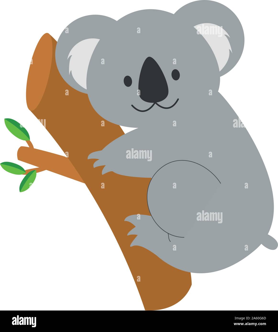 Cute cartoon koala Vector Illustration Stock-Vektorgrafik - Alamy