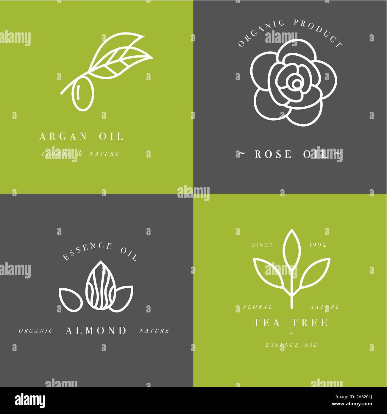Vektor der Verpackung Design Vorlagen und Emblemen - Beauty und ...