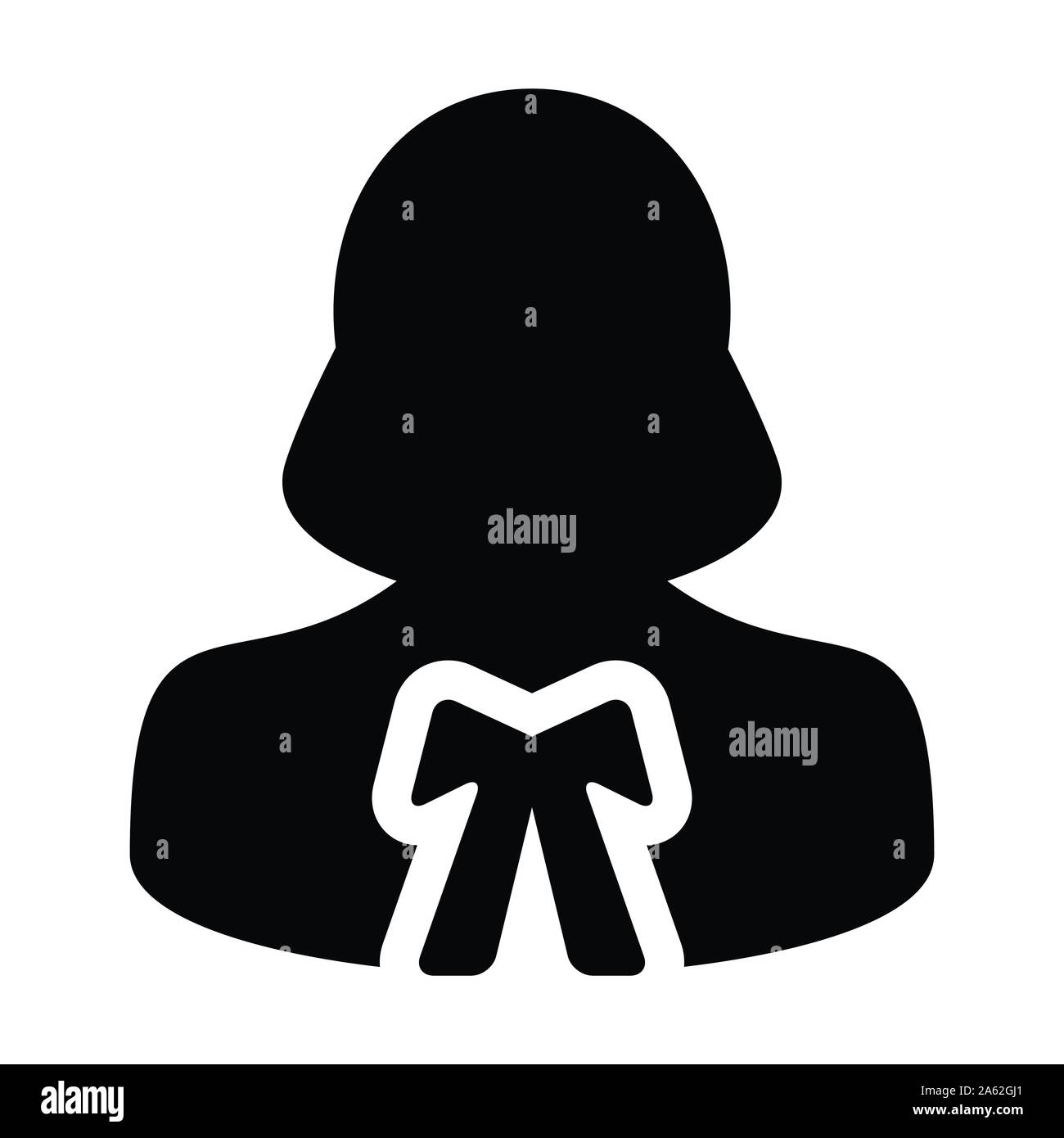 Rechtsanwalt Symbol Vektor weibliche Benutzer person Profil avatar ...