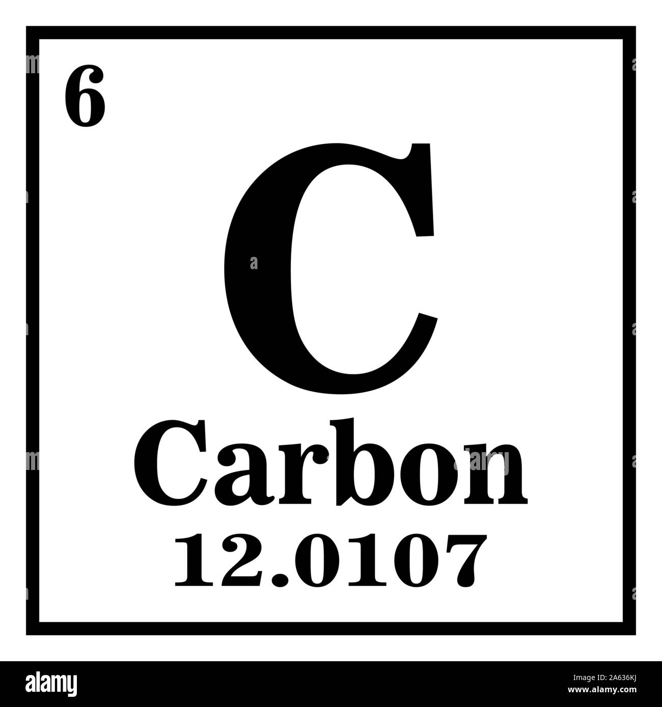 Periodensystem der Elemente - Carbon Vektor-illustration eps 10 Stock ...