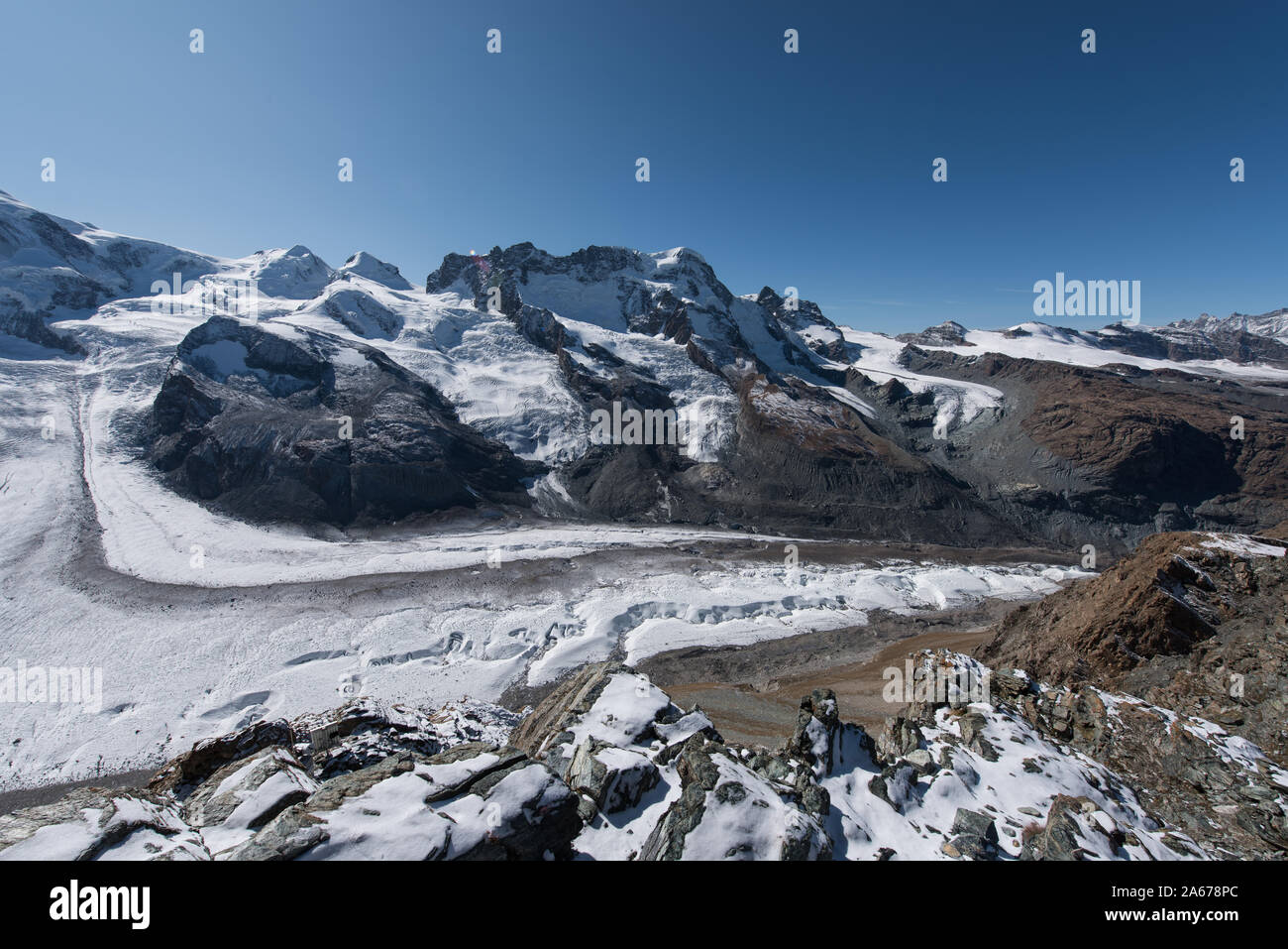 Monte rosa massiv und gorner gletscher -Fotos und -Bildmaterial in ...