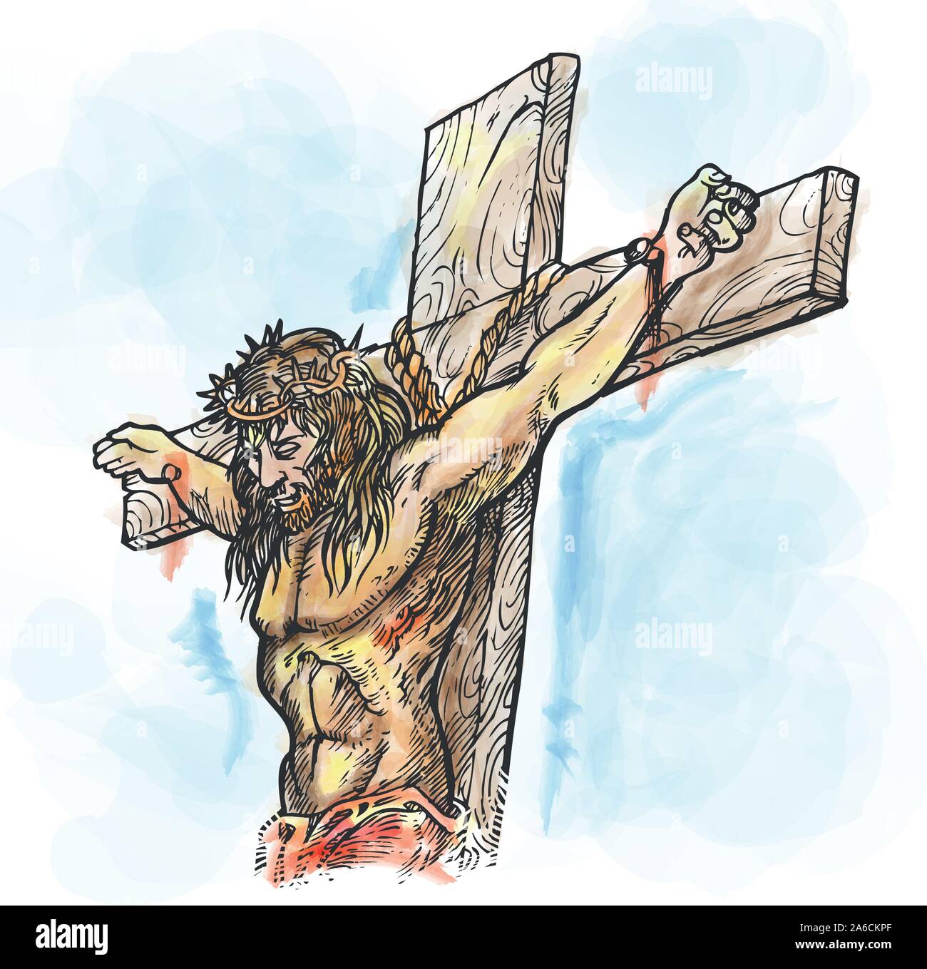 Jesus zeichnen Stock-Vektorgrafiken kaufen - Alamy