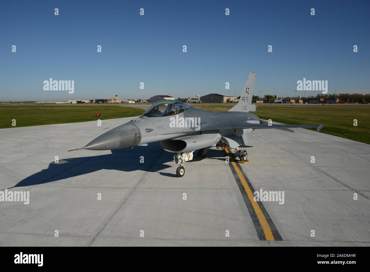 Ein Royal Netherlands Air Force F-16 an die 162 Fighter Wing der Texas ...