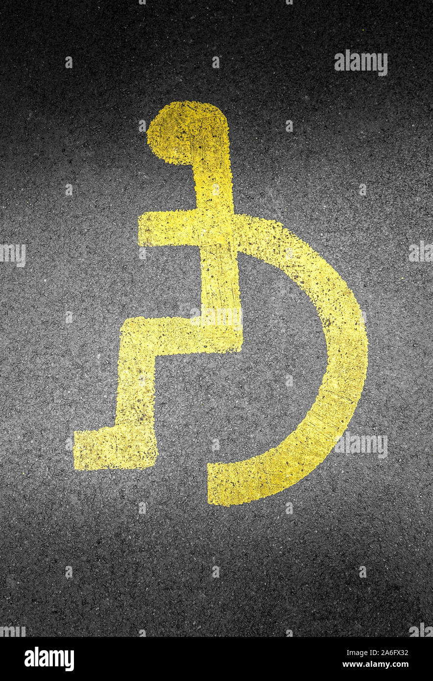 Auto Behinderung Zeichen Stockfotos und -bilder Kaufen - Alamy