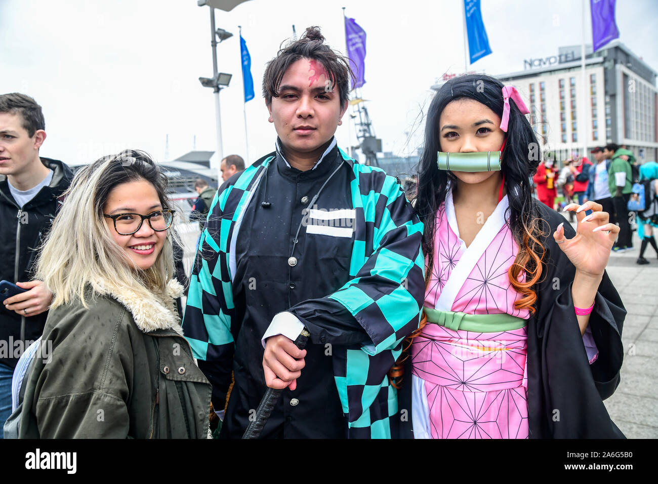 London, Großbritannien. 26. Oktober, 2019. Cosplay Fans besucht die MCM ...