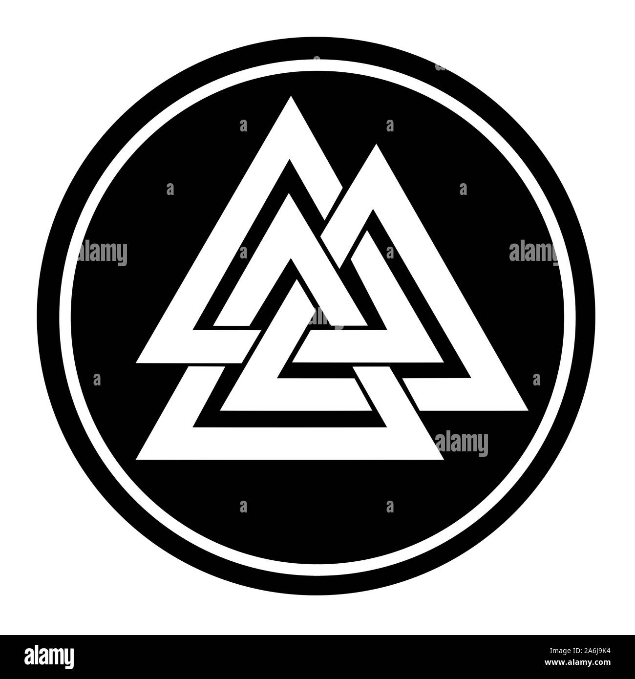 Valknut symbol Ausgeschnittene Stockfotos und -bilder - Alamy